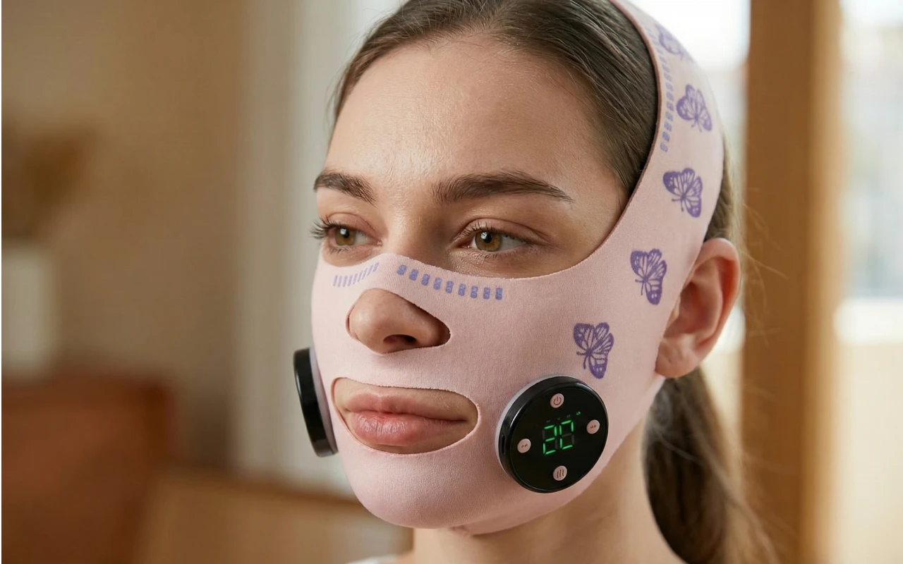 EMS Slimming V-Line Strap Face Lifting Mask